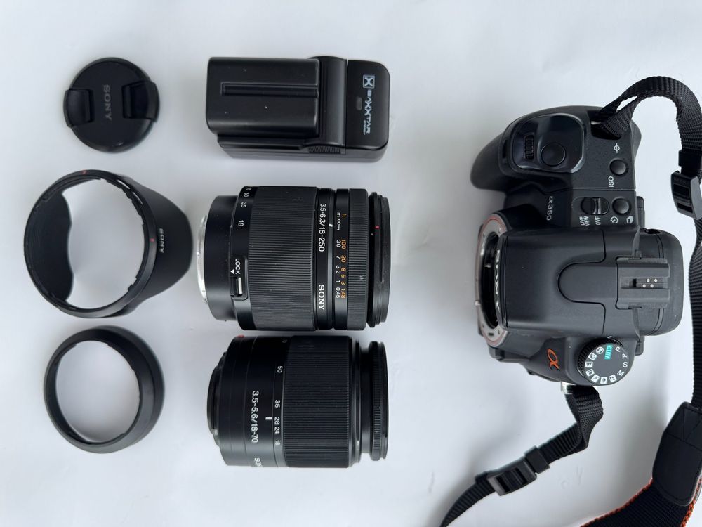 Sony Alpha 350 mit Sony 18-250 und Sony 18-70 (Gebraucht) in Engelburg ...