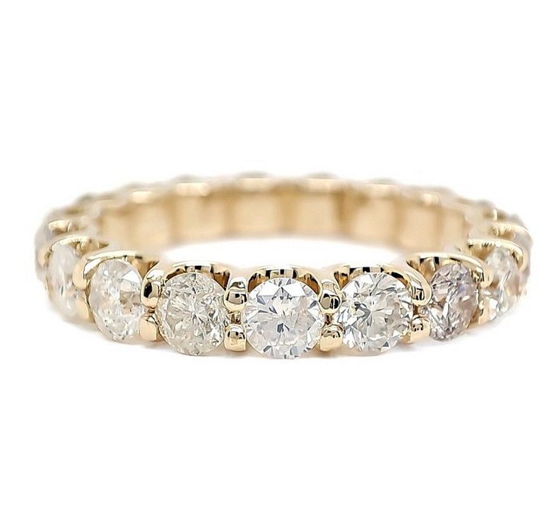 2.80ct Alliance Diamant Ring 14k Gelbgold | Kaufen auf Ricardo