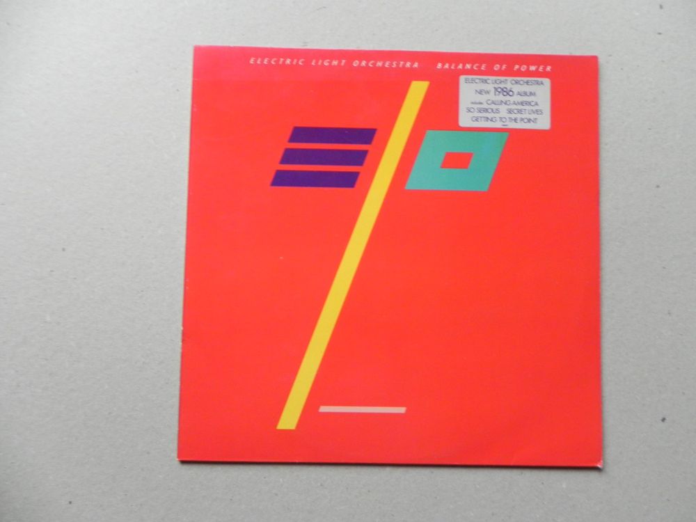 LP Rock ELO Electric Light Orchestra 1986 Balance of Power | Kaufen auf ...
