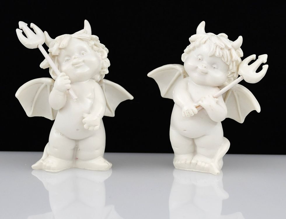 2 Süsse Teufelchen Figuren Deko von IGOR (Neu und originalverpackt) in ...