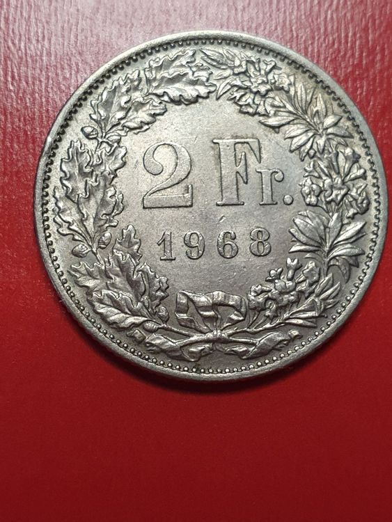 Schweizer Silbermünze Fr. 2.00, JG 1968 (Gebraucht) in Winterthur für CHF 2 – mit Lieferung auf ...