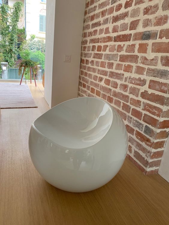 BALL CHAIR WHITE (The Original Finn Stone Ball Chair) | Kaufen auf Ricardo
