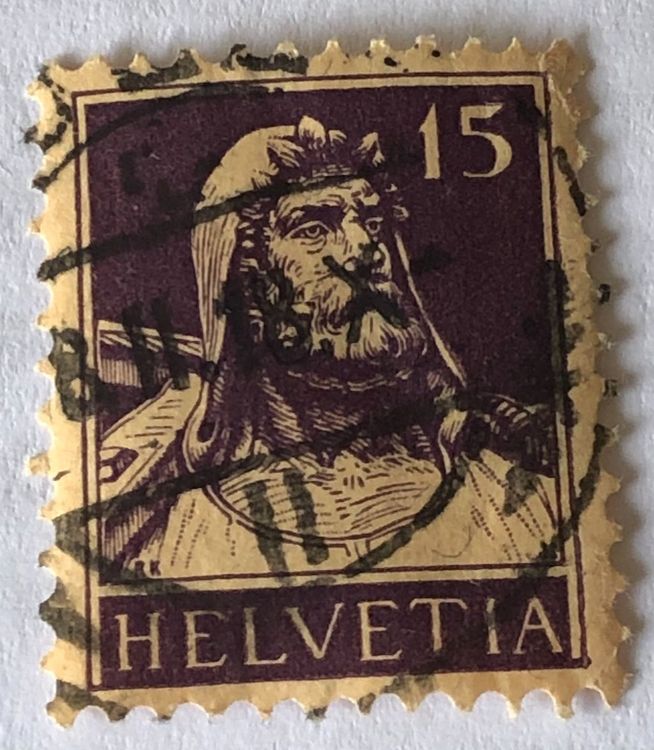 Nr128 HelvetiaTellbrustbild Vollstempel (Gebraucht) in Aarau für CHF 0.25 – mit Lieferung auf ...