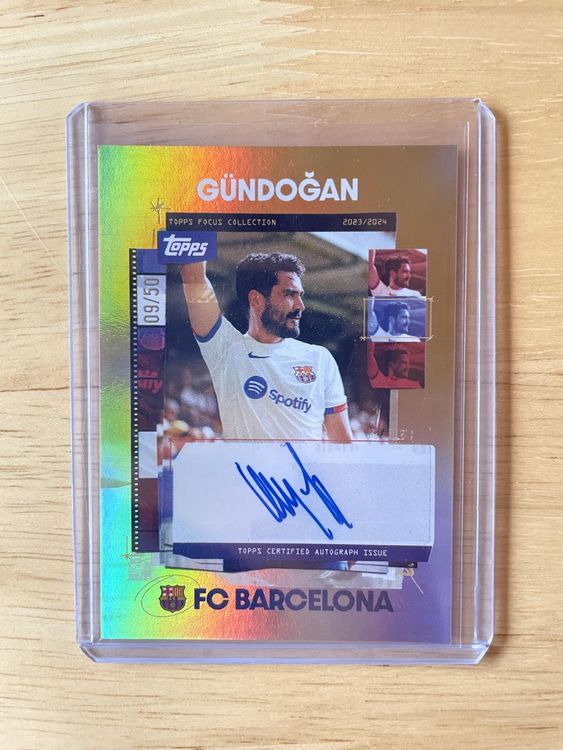 Topps Fc Barcelona Focus Gündogan /50 Autogramm (Neu (gemäss ...