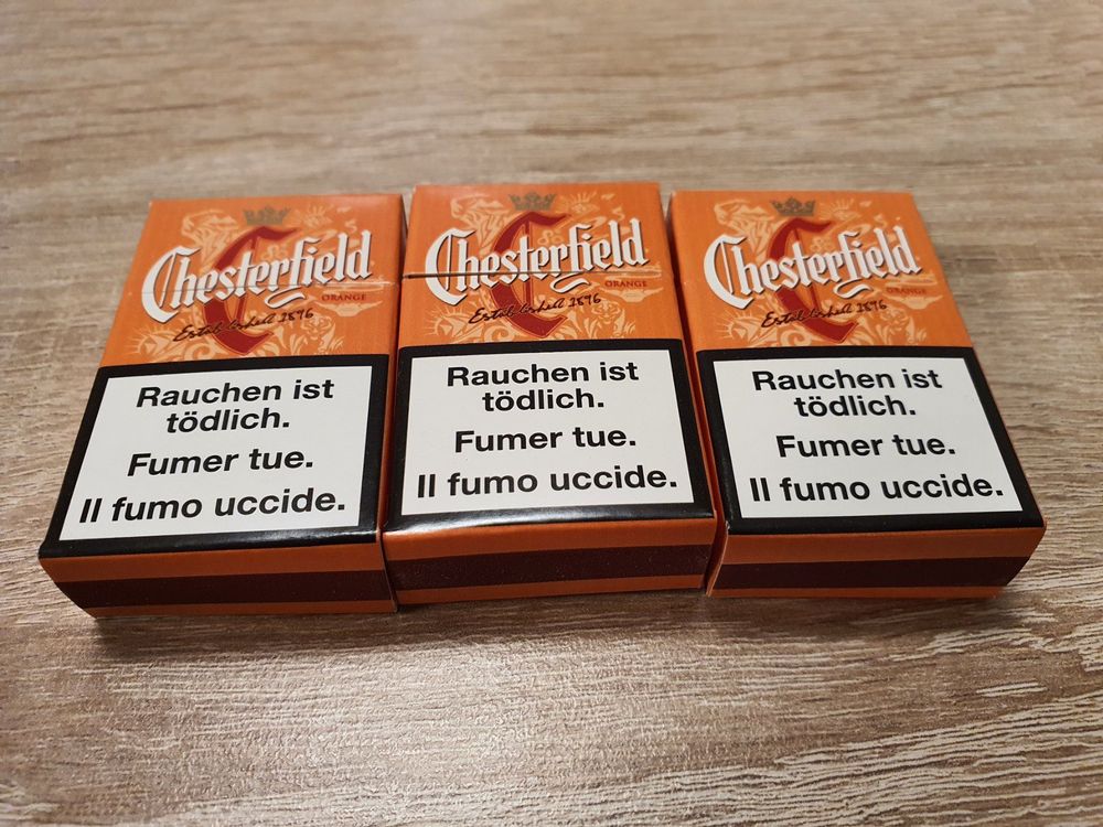 Chesterfield Streichhölzer Orange | Comprare su Ricardo