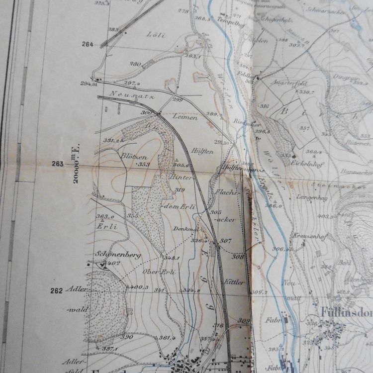 Topo-Karte,1925,Kaiseraugst-Nusshof-Liestal-Magden-Arisdorf | Kaufen ...