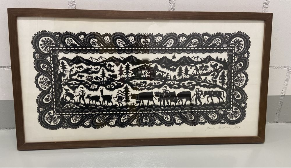 Scherenschnitt Alpaufzug von Heidi Widmer (Gebraucht) in Frauenkappelen für CHF 550 – nur ...