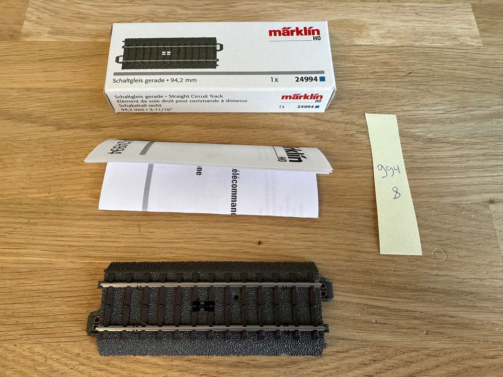 Märklin 24994 Schaltgleis gerade Gebraucht - Occasion 08 (Gebraucht) in ...