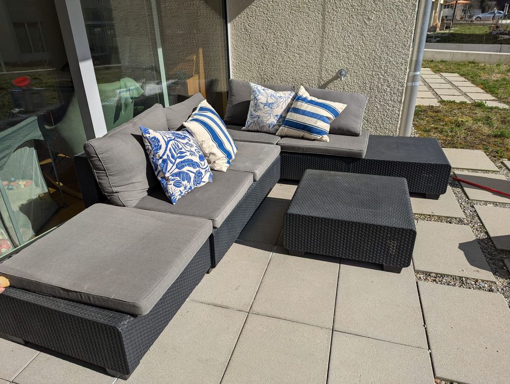 Moderne Rattan Gartenlounge – Sitzgruppe für Terrasse & Balk (Gebraucht) in Burgdorf für CHF 81 ...
