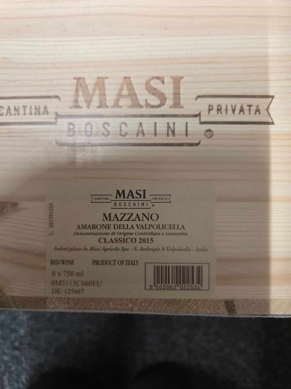 13 Flaschen masi amarone della valpolicella 2015 (Nuovo e nell ...