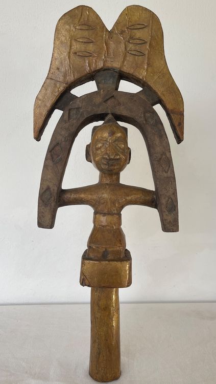 feine alte Yorube Shango Figur Orisha H 52,5 cm Nigeria (Gebraucht) in ...