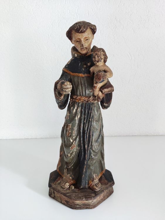 Antike Holzfigur St. Antonius (Gebraucht) in Zuchwil für CHF 50 – mit Lieferung auf Ricardo kaufen