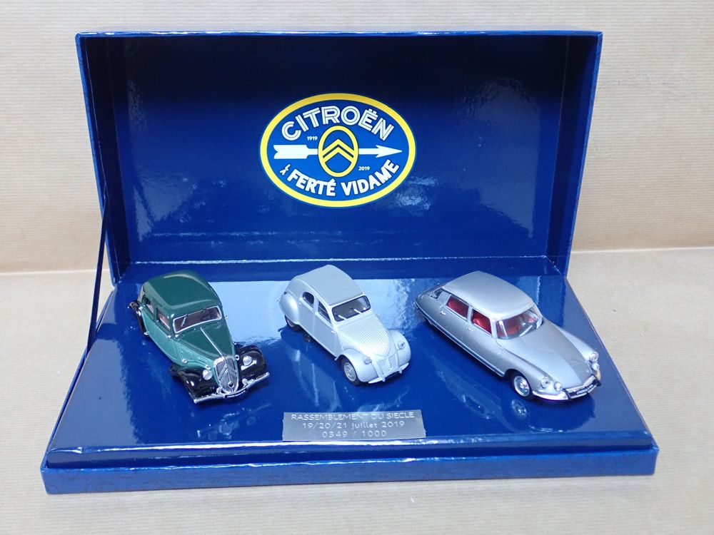 Citroen 100 Ans - 2CV DS Traction - La Ferté Vidamne Norev (Neu und ...