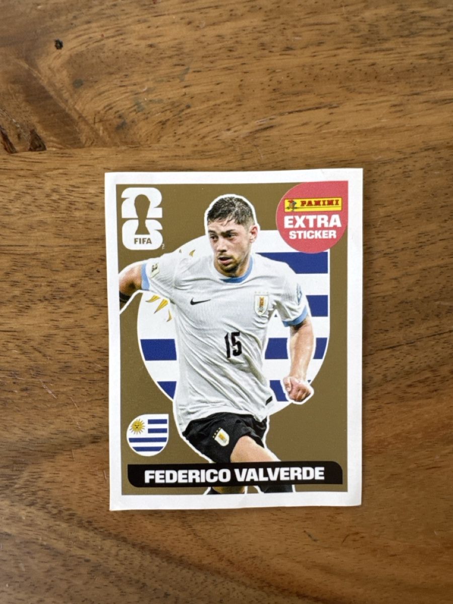 WM 2026 Panini - Extra Sticker - Federico Valverde - Gold (Gebraucht ...