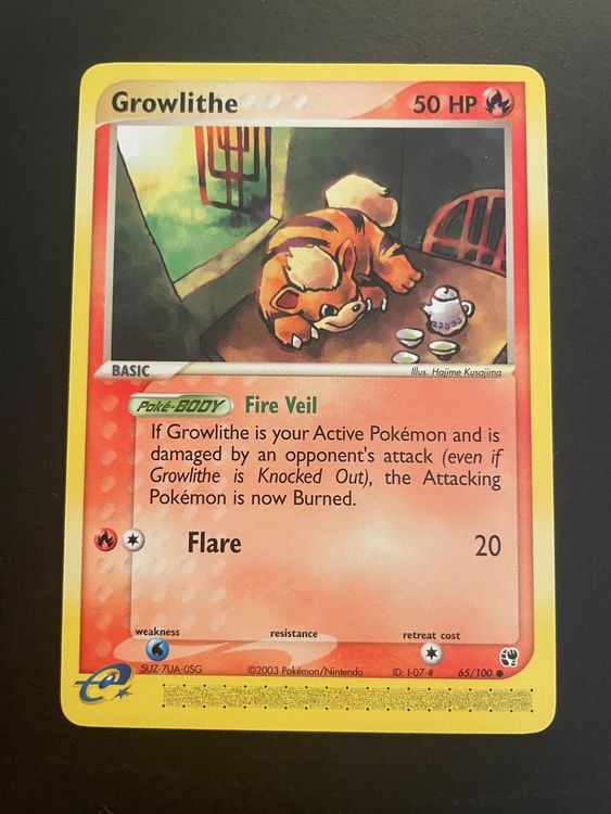 Growlithe 65/100 E-Series EX Sandstorm | Kaufen auf Ricardo