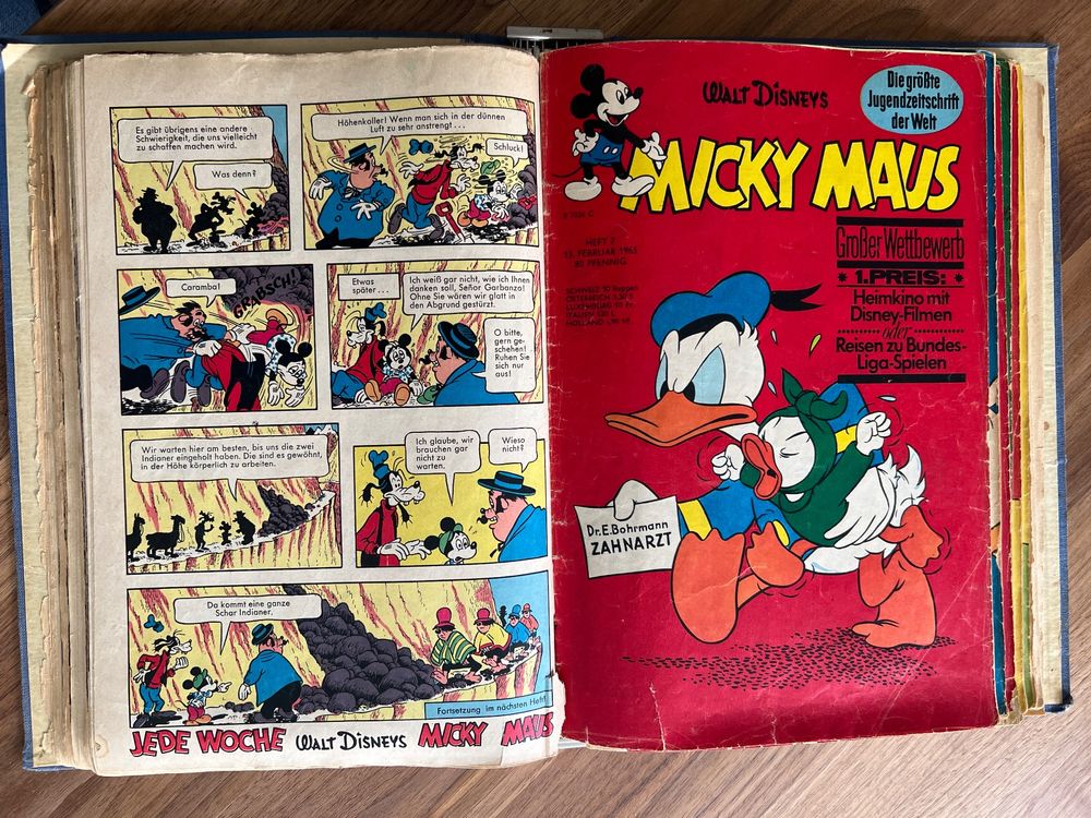 1965 Micky Maus Hefte im Original Sammelordner Donald Duck (Gebraucht) in Gysenstein für CHF 89 ...