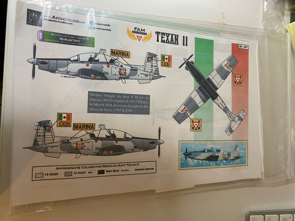 1/48 TEXAN II AZTEC DECALS (Gebraucht) in MÜHLEDORF/SO für CHF 7.5 – mit Lieferung auf Ricardo ...