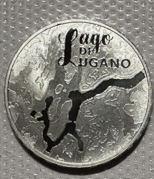 Lago di Lugano Commemorative Coin - Swiss Souvenir! 20 Frank (Neu und ...