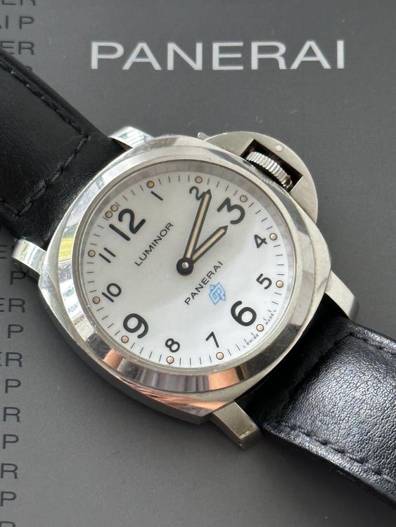 Panerai Luminor Base Logo 44mm Base Logo Acciaio White Dial (Gebraucht ...