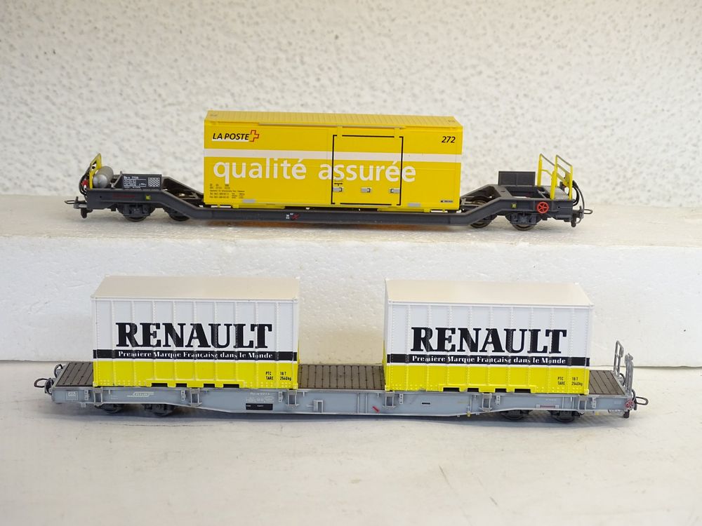 Bemo 2280 + 2289 Container Post + Renault, H0m, OVP (Gebraucht) in ...