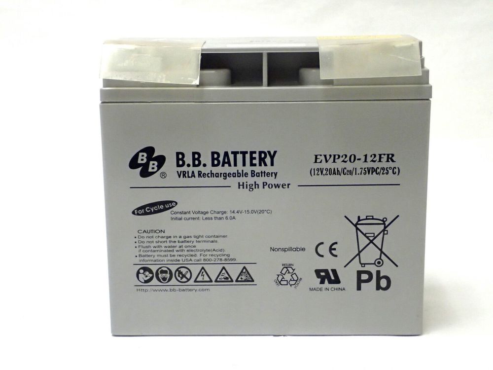 2 Stück B.B. Battery 12V 20Ah | EVP20-12FR (Neu und originalverpackt ...