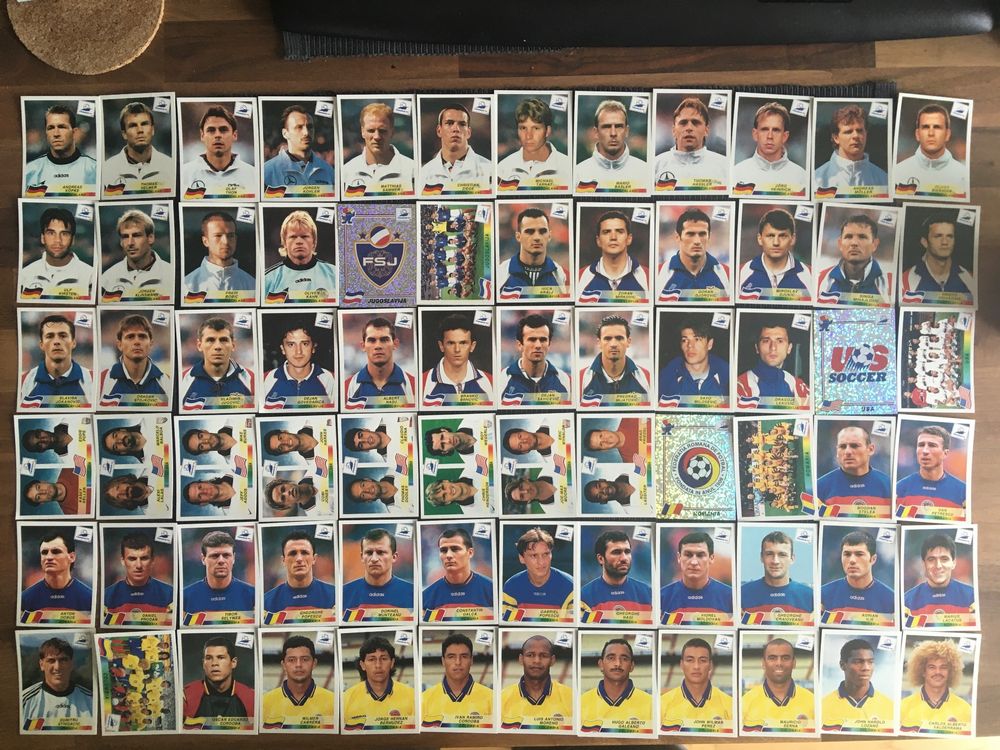 Panini WM 1998 Sammlung 531verschiedene Sticker Neuwertig (Neu (gemäss ...