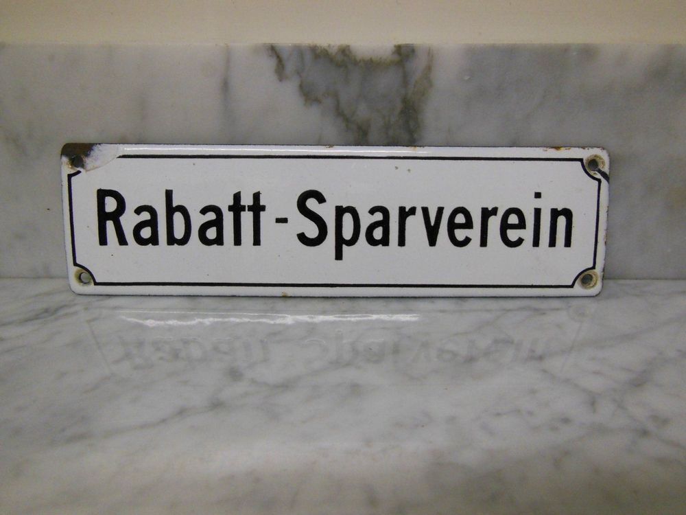 Emailschild Rabatt-Sparverein (Gebraucht) in Regensdorf für CHF 30 ...