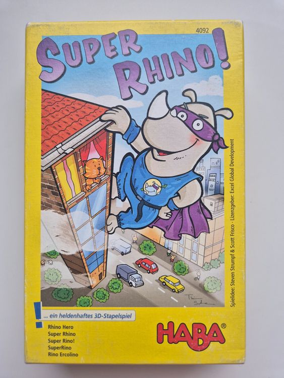 HABA 🦏💛 Super Rhino ! 3 dimensionales Stapel - Spiel (Gebraucht) in ...