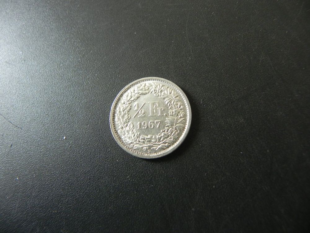 Schweiz 50 Rappen 1967 B Silber (Gebraucht) in Biel/Bienne für CHF 1.6 – mit Lieferung auf ...