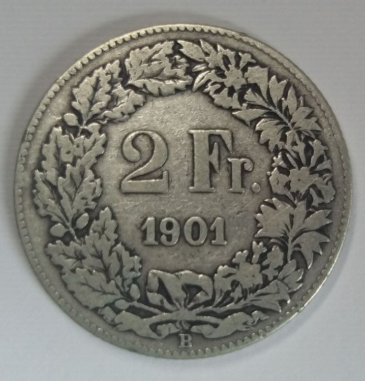 2 Franken Münze 1901 | Kaufen auf Ricardo