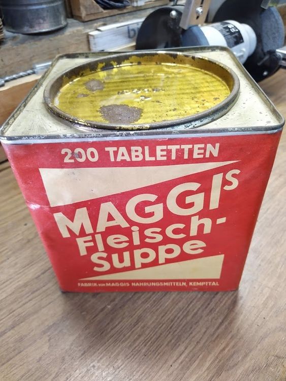 Maggis Fleisch-Suppe Blechdose (Gebraucht) in Walkringen für CHF 8 – mit Lieferung auf Ricardo ...