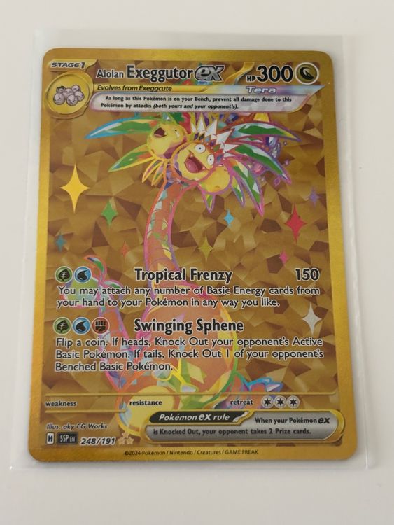 Alolan Exeggutor ex - Gold Karte - Boosterfrisch English | Kaufen auf ...