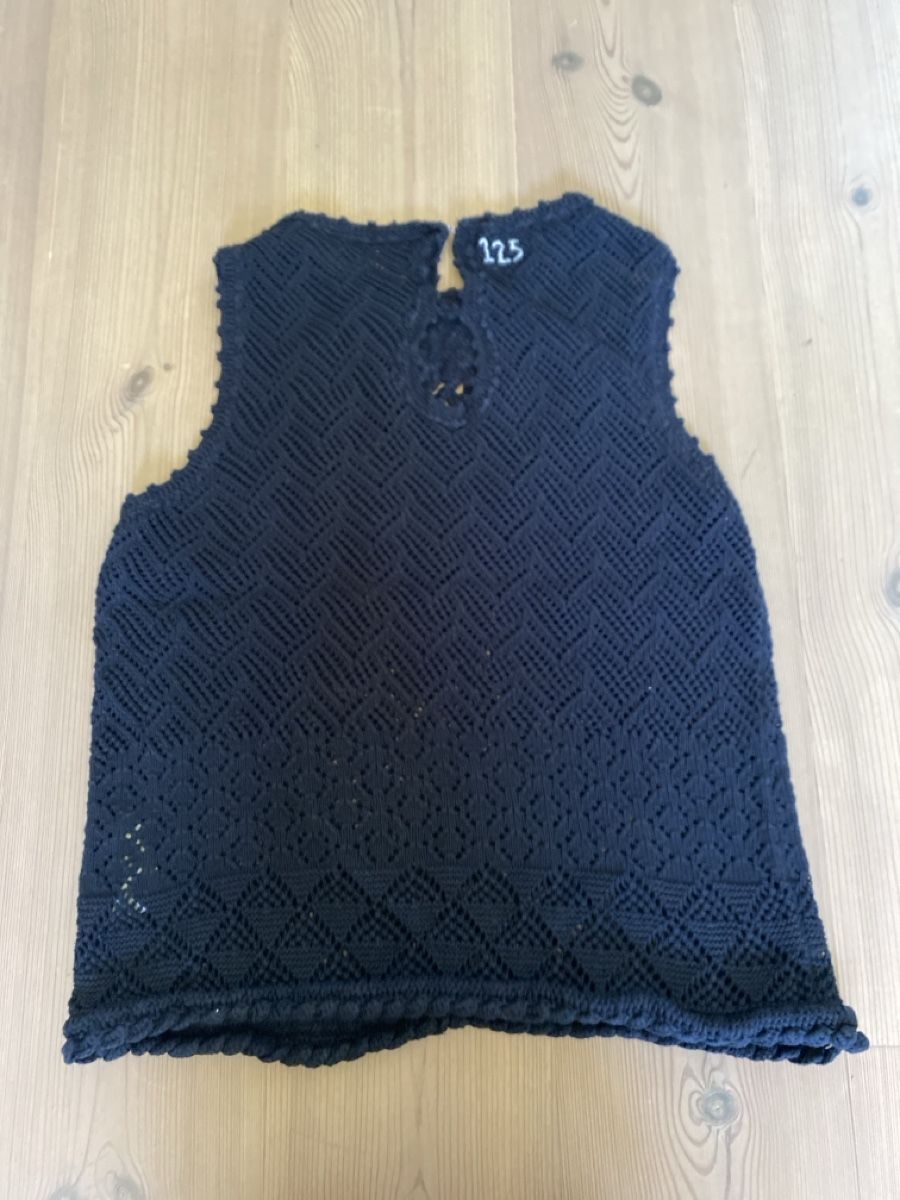 Schwarze Häkel-Weste Gr. M/L für den Sommer & Festivals (Gebraucht) in ...