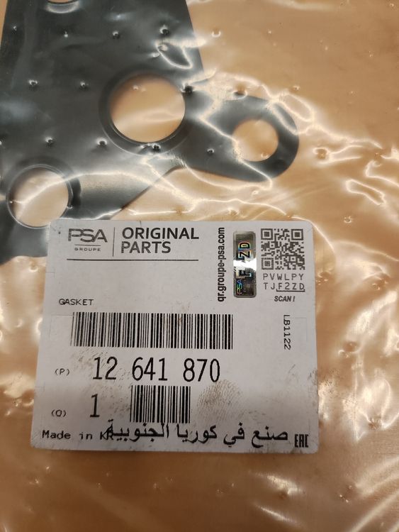 Opel Adam Dichtung zwischen Motorblock und Wärmetauscher | Kaufen auf ...