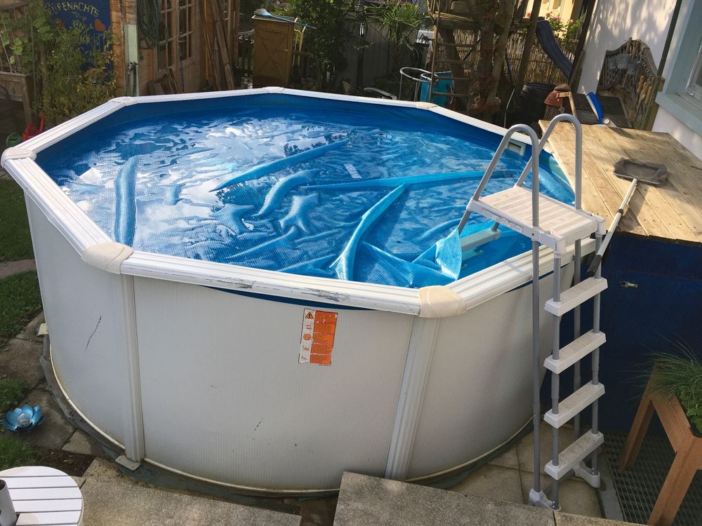 Pool Durchmesser ca. 350 und 120 hoch mit Zubehör (Gebraucht) in ...