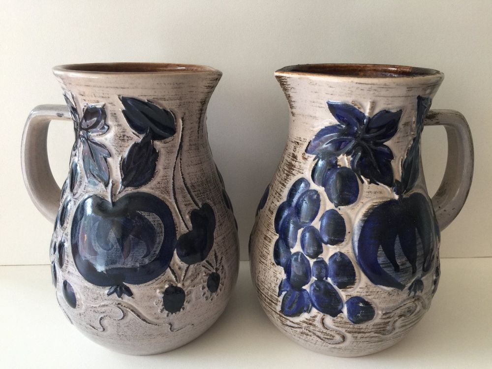 W. GERMANY 2 x pichets en céramique / keramik Krug N° 419-18 (Gebraucht) in Cossonay-Ville für ...