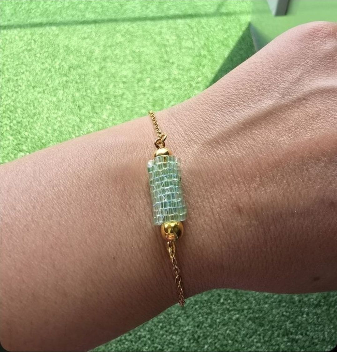 🌿 Le bracelet des murmures verts 🌿 fait main unique (Neu und ...