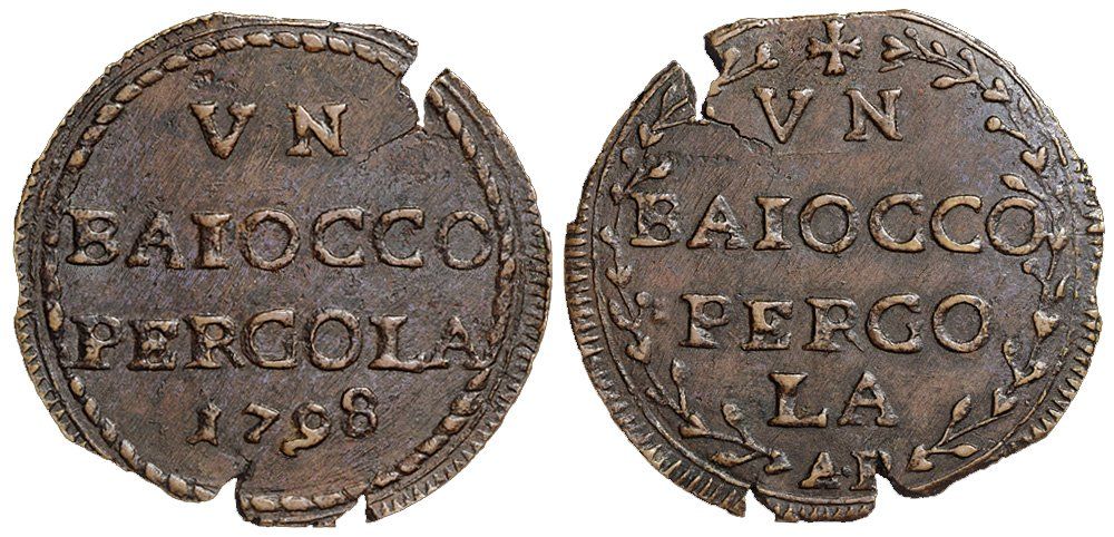 b- Italien, Pergola, Baiocco 1798, RRR! (Gebraucht) in Chiasso für CHF ...