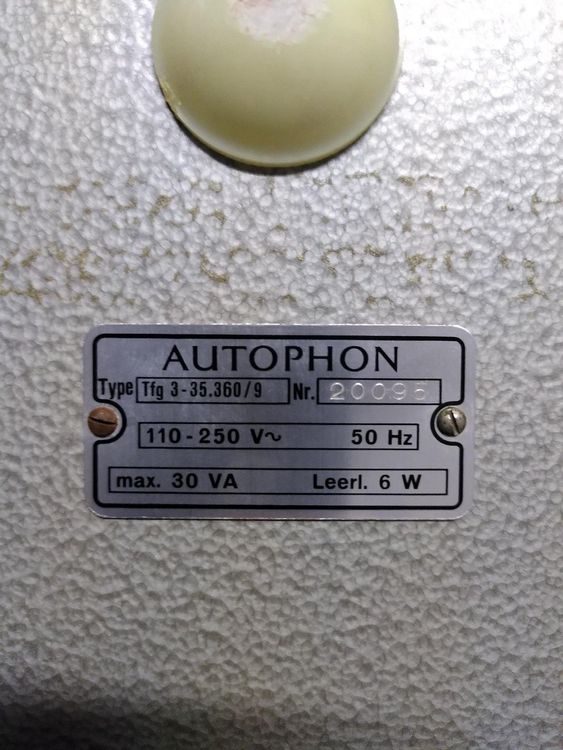 Teilnehmervermittlungsanlage Impulswahl Autophon ca. 1963 (Gebraucht ...