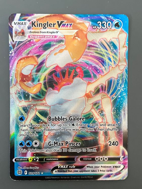Pokemon Kingler Vmax Karte | Kaufen auf Ricardo