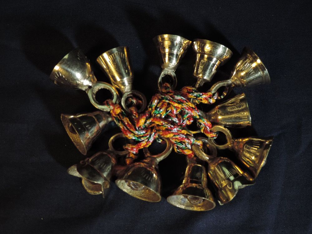 Messing Glocken, 12 Stück Glocken am Strang (Neu (gemäss Beschreibung ...