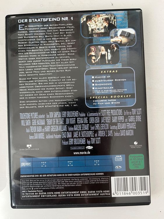 Der Staatsfeind Nr. (2002) DVD 📀 - Special Edition (Neu (gemäss Beschreibung)) in Sierre für CHF ...