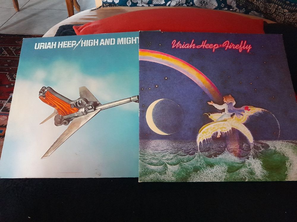 Uriah Heep - 2 LPs Firefly und High And Mi.. orig.germ.76+77 (Gebraucht ...