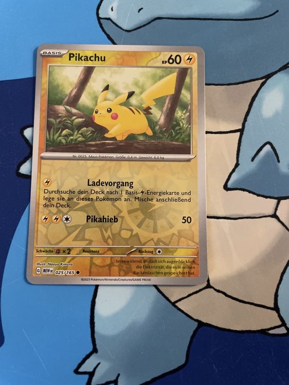 Pikachu Reverse Holo 025/165 Pokemon 151 | Kaufen auf Ricardo