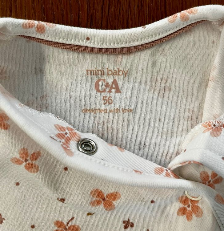 Strampler langarm mit Füssen von C&A, Gr. 68, top Zustand (Neu (gemäss ...