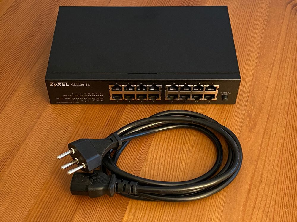 ZYXEL GS1100-16 / 16 Port Switch / Neu & unbenutzt (Neu (gemäss ...