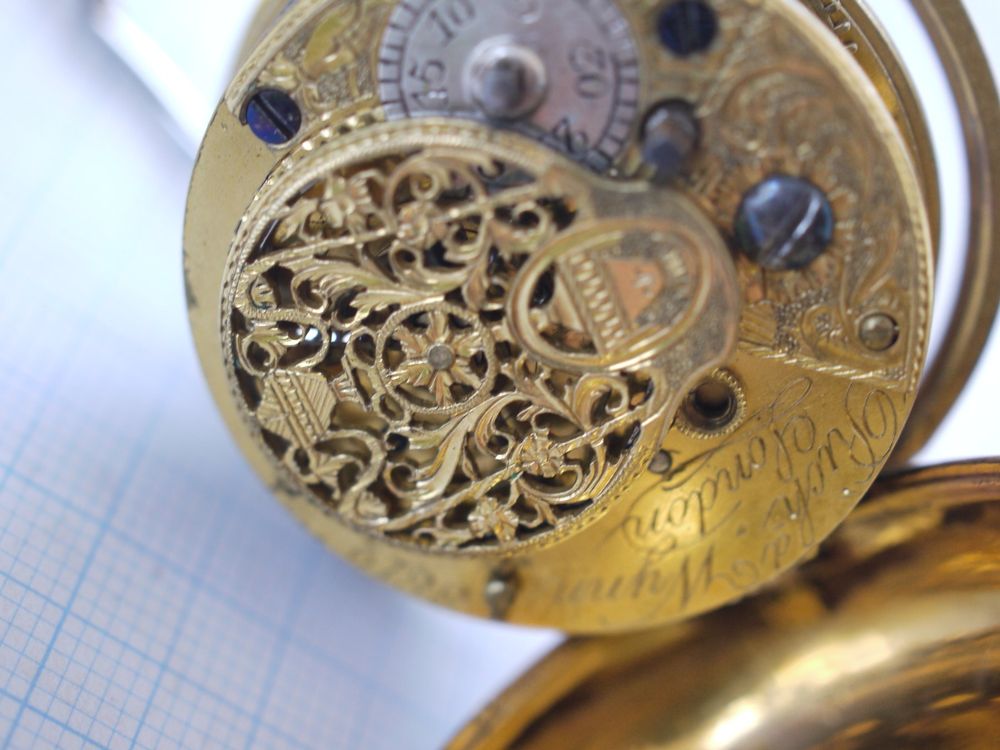 ENGLISCHE TASCHENUHR MIT PAARGEHÄUSE, GRAVIERT MIT „Rich d W (Gebraucht) in Gross für CHF 277 ...