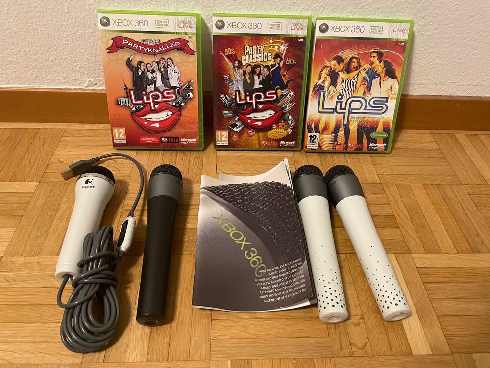 Lips xbox360 inkl 4 Mikro und 3 Games | Kaufen auf Ricardo