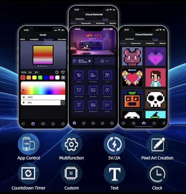 Bluetooth Pixel Art LED Display, 32x32 pixels (D'occasion) à Lausanne ...