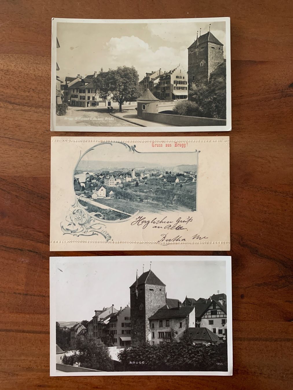 3 Ansichtskarten Schweiz von Brugg AG (Gebraucht) in Oftringen für CHF 8 – mit Lieferung auf ...